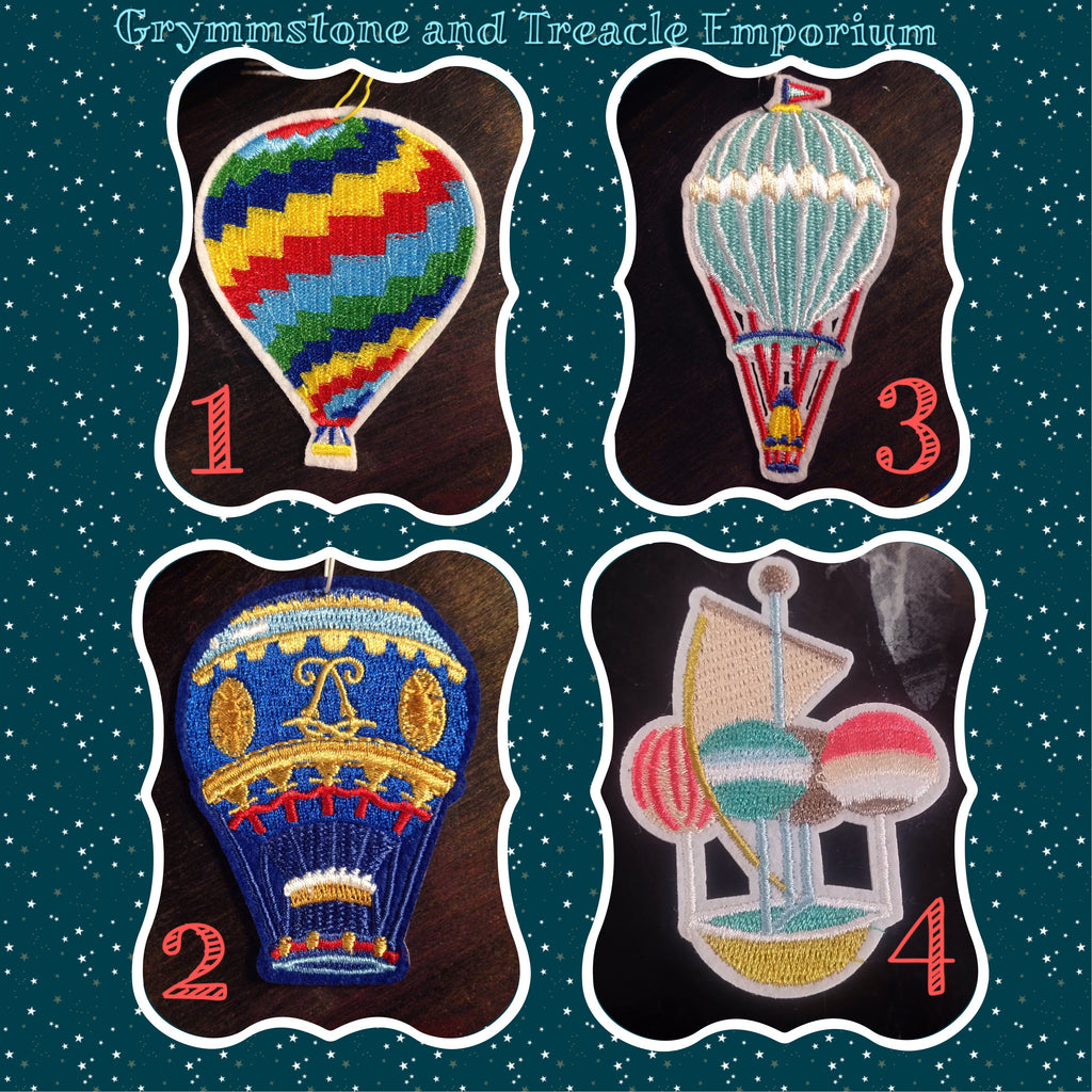 Hot Air Balloon Patches – Grymmstone and Treacle Emporium